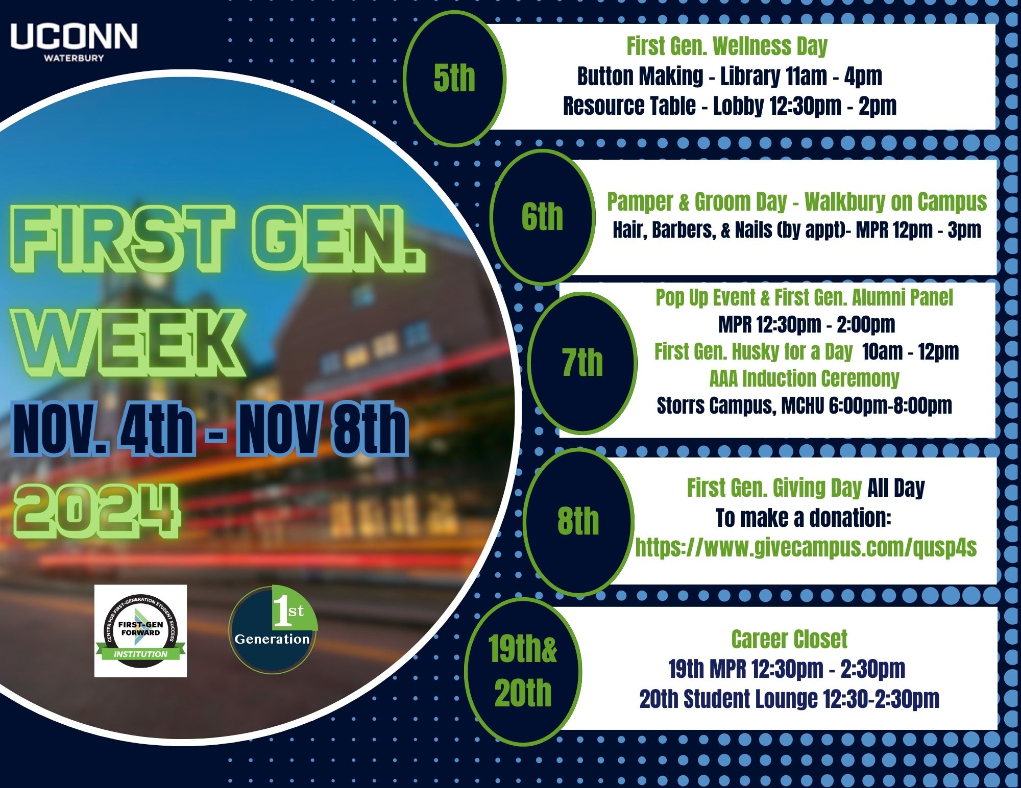 First Gen Events | First Generation UConn